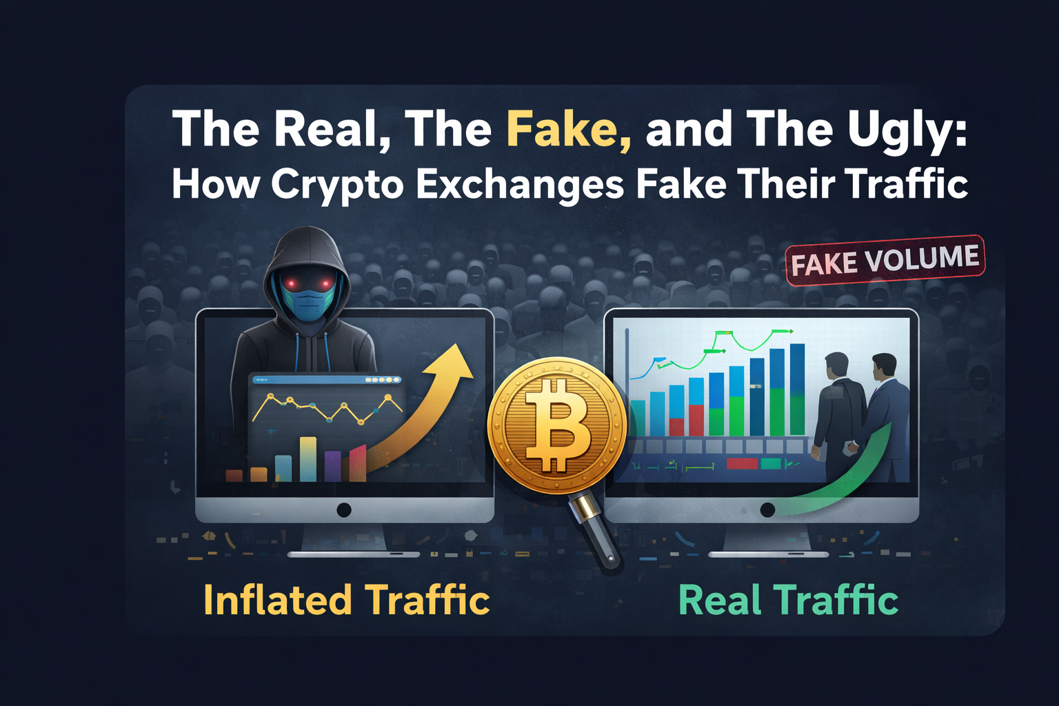 How Crypto Exchanges Fake Their Traffic and How to Spot It